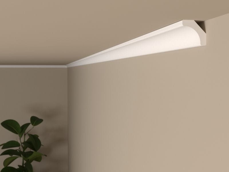 Cornisa decorativa tavan polimer dur 25x25x2000 mm – Novus Decor ...