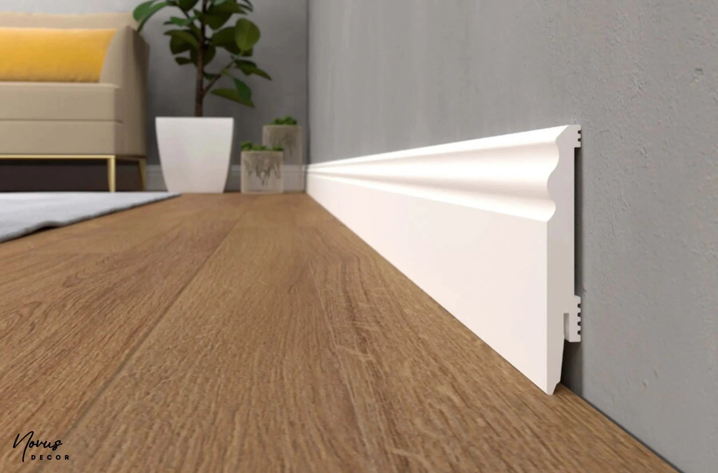 Plinta duropolimer Topaz | 100x16x2200 mm – Novus Decor | Plinta & Profile